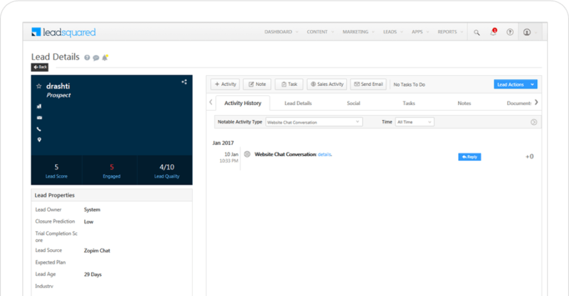 LiveChat Integration With LeadSquared For Seamless Lead Capture