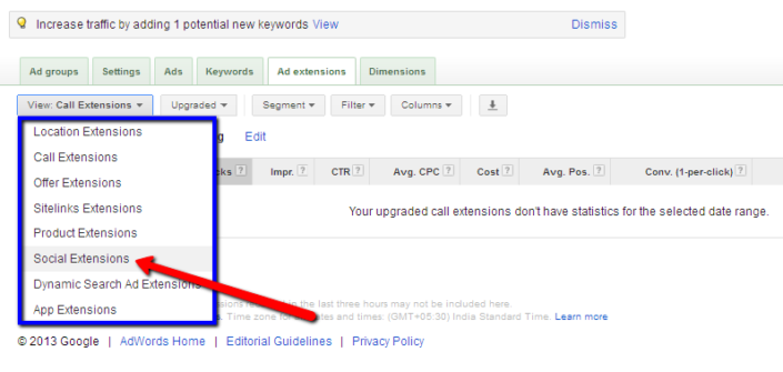 Google Adwords Social Extensions Guide | Step By Step | LeadSquared