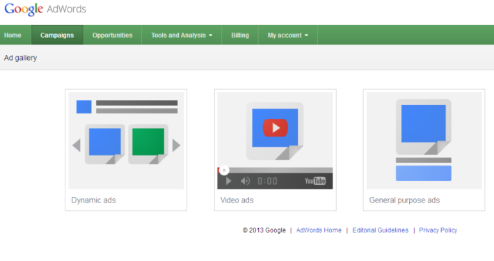 Take Advantage Of The Ready Ad Gallery To Create Display Ads
