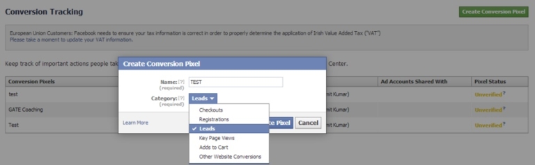 Facebook Conversion Tracking Setup | Facebook Marketing