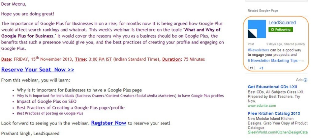 Benefits Of Google Plus For Businesses | LeadSquared